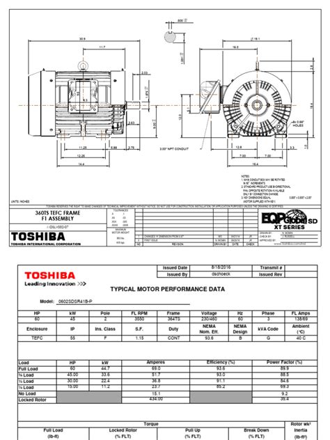 Data Sheet Motor 60 Hp Pdf Electric Motor Electricity