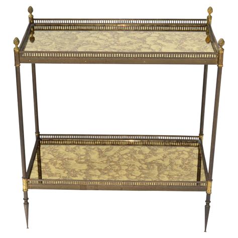 French Brass 3 Tier Side Table At 1stdibs