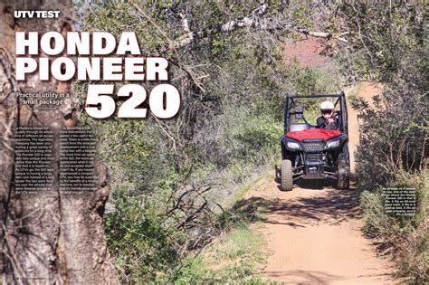 UTV TEST: HONDA PIONEER 520 - Dirt Wheels Magazine