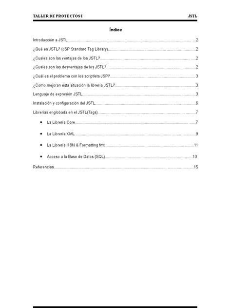 Jstl Saul Angel Cuzcano Quintin Pdf Páginas Del Servidor Java Java Lenguaje De Programación