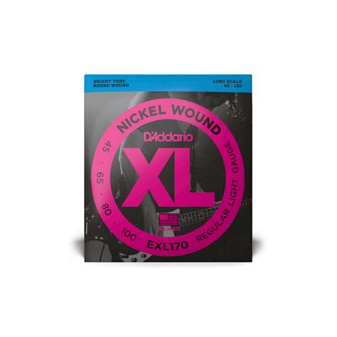 Exl170 Daddario Light Long Scale Electric Bass Strings