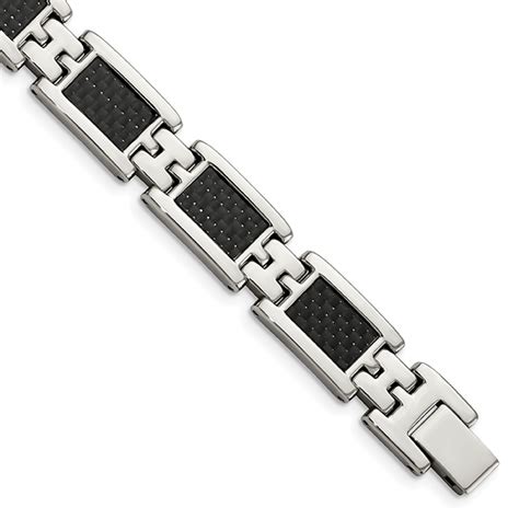 Carbon Fiber Bracelet Stainless Bridgewater Jewelers