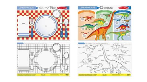 Bundle Of 2 Melissa Doug Art And Craft Color A Mat Set The Table