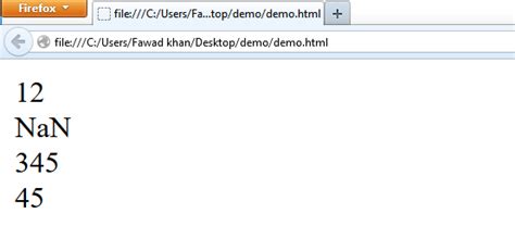 Javascript Built In Function Parseint Parsefloatstringeval