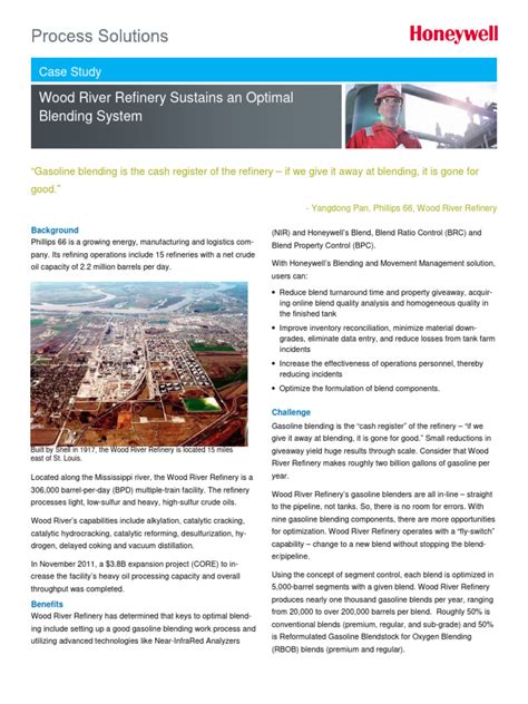Cs Phillips66 Optimal Blending System Pdf Oil Refinery Gasoline
