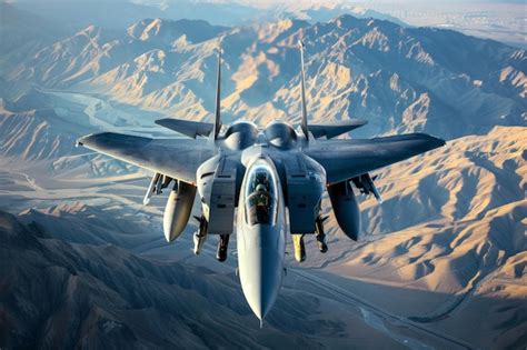 Jet Fighter Background Premium Ai Generated Image