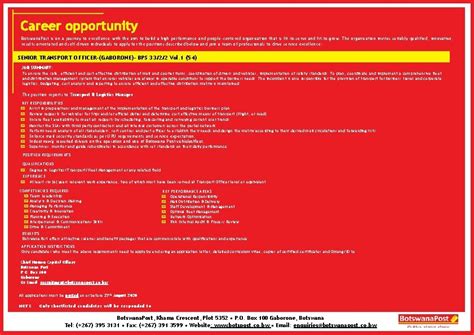 Botswana Post Is On A Journey To Excellence