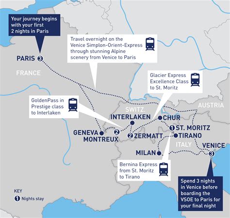 Switzerland Rail Map