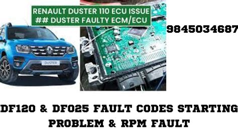 Df120 And Df025 Duster Starting And Rpm Problem Solve Youtube
