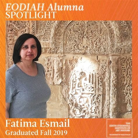 Utd Art History Fatima Esmail Graduated Fall 2019 Facebook