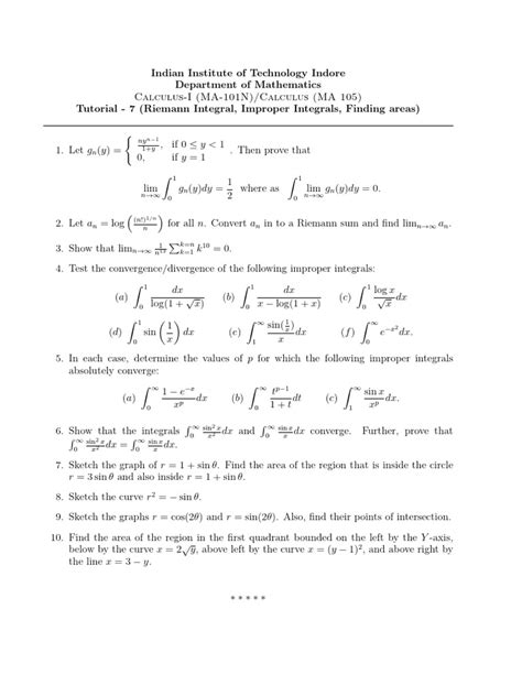 Tutorial 7 Pdf Mathematics Analysis