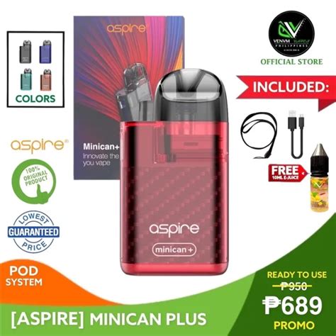 Legit Aspire Minican Plus Pod System With Free Juice Lazada Ph