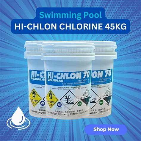 Hi Chlon 70 Japan Chlorine 45kg Shopee Philippines