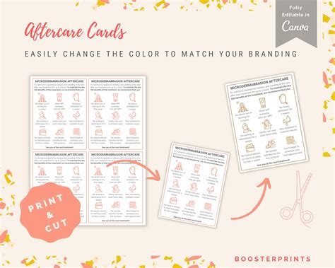 Microderm Forms Facial Client Consent Form Microdermabrasion Aftercare Cards Facial Peel Intake