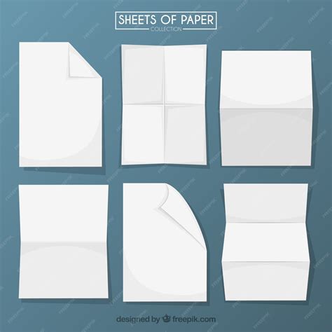 Free Vector Sheets Of Paper Set