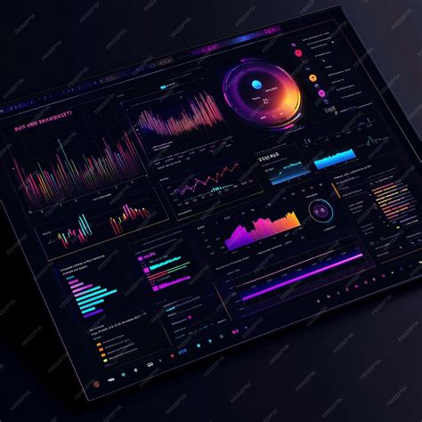 Futuristic diversity and inclusion dashboard with interactive metrics and realtime data ...