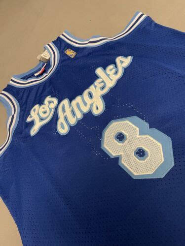 Kobe Bryant 8 Mens Blue Cursive Los Angeles Lakers Jersey 4562380902