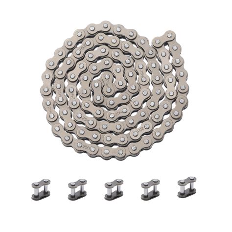 Kamier 25 Roller Chain 88 Links With 5pcs Master Links