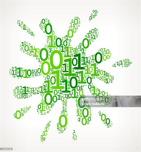 Paint Splash Binary Code Zero One Vector Illustration High Res Vector