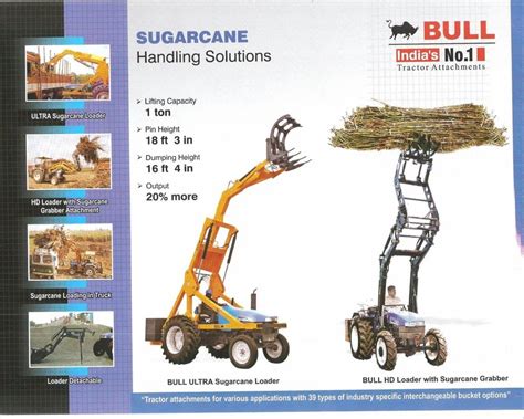 Tensile Steel Bull Ultra Wood Grabber Tractor Operated For Agriculture