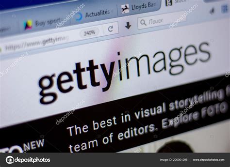 ryazan russia june 2018 homepage gettyimages website display url gettyimages — stock editorial