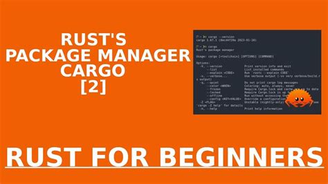 Cargo The Rust Package Manager