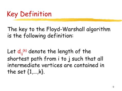 The Floyd Warshall Of Design And Analysis Of Algorithmppt