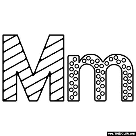 Letter Mm Printable Coloring Pages [2025]