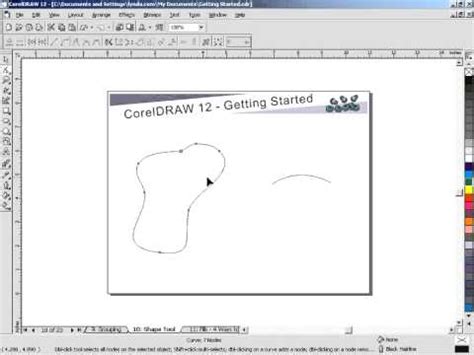How To Edit The Nodes In Corel Draw Editing Nodes Corel Draw YouTube