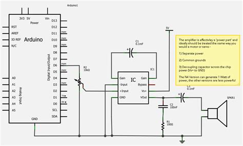 How To Make An Audio Amplifier Circuit With Arduino Wiring Draw And
