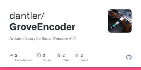 Github Dantlergroveencoder Arduino Library For Grove Encoder V12