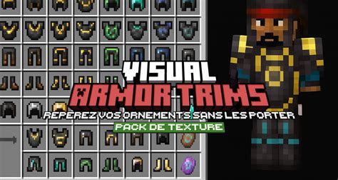 Visual Armor Trims Ornements Visibles Dans Linventaire Pack De