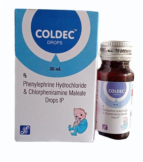 Phenylephrine Hydrochloride Chlorpheniramine Maleate Drops Ip