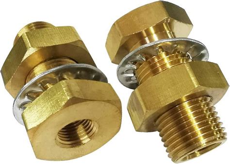 Legines Brass Pipe Fitting Bulkhead Anchor Coupling Bulkhead Tank
