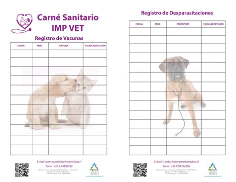 Carnet De Vacunas Para Perros Para Imprimir 65 Fotos E Imágenes