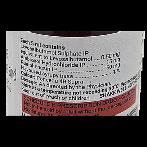 Levolin Plus Jr Syrup 60 Ml Price Uses Side Effects And Substitutes