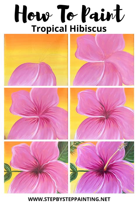 How To Paint A Hibiscus Flower