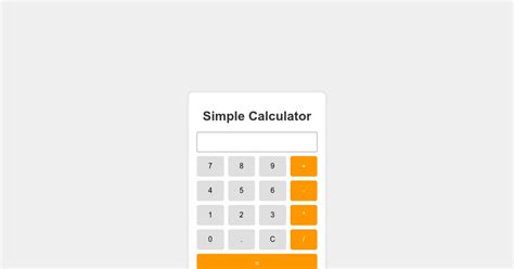 Simple Calculator