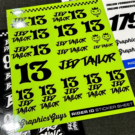 Ripper Sticker Sheets Graphics Guys Motorsports