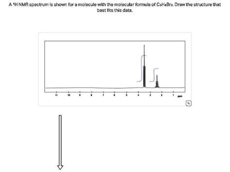 texts a 1h nmr spectrum is shown for a molecule with the molecular