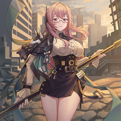 Tutuxia Tsukishiro Yanagi Zenless Zone Zero Absurdres Highres 1girl Armor Breasts