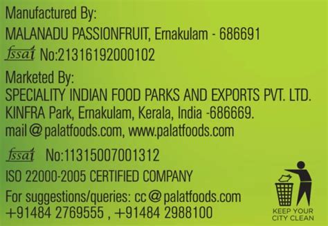 Passion Fruit Squash 700ml Palat Foods A Trusted Culinary Food