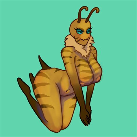 Rule 34 Antennae Anatomy Bee Bee Minecraft Big Ass Big Breasts