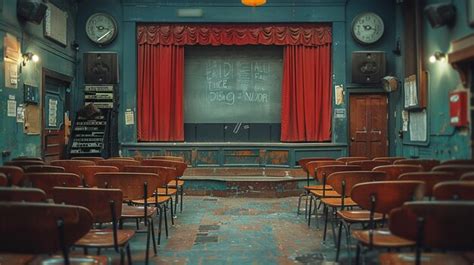Premium Photo A Theater Classroom With Costume Racks Wallpaper