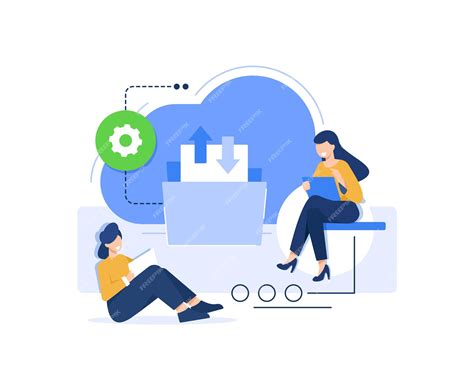 Premium Vector Cloudbased Computing Abstract Conceptcloud Engineering Storage And Collaboration