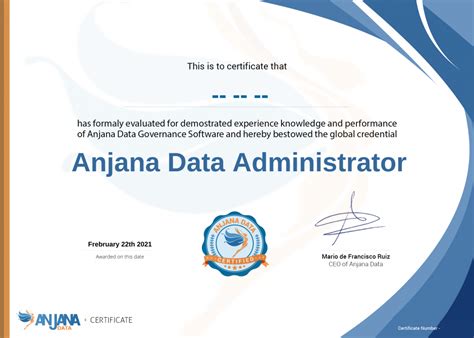 Anjana Data Promotes Its Official And Public Certification With Its