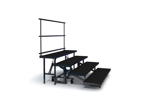 4 Tier Straight Mobile Folding Choir Riser Sas Distribution Australia