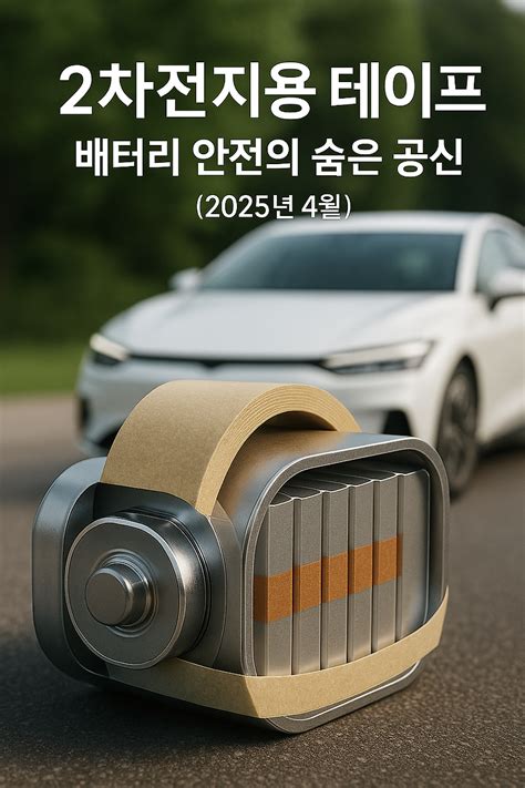 🔋 2차전지용 테이프 배터리 안전의 숨은 공신