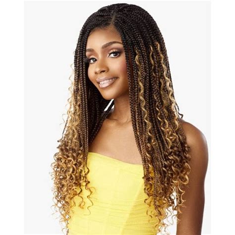 Sensationnel Cloud 9 4x4 Braid Lace Front Wig Braided Boho Box Braid