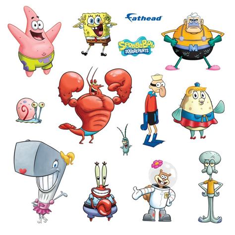 Spongebob Squarepants Characters Collection Officially Licensed Nic Spongebob Funny